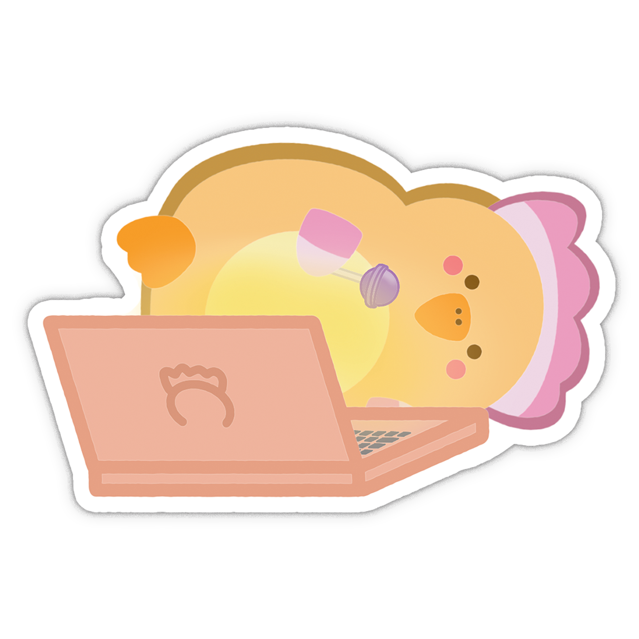 Kokkok on Laptop Vinyl Sticker – Callista Art Lab
